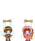 cute kawaii lil puppet lovers (in Animated GIFs)