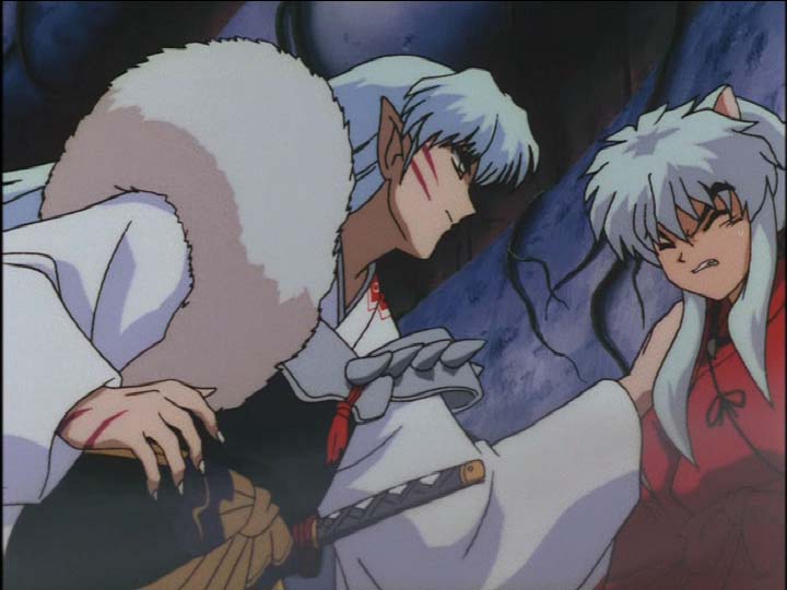 Sesshomaru fighting Inuyasha (in Clipart)